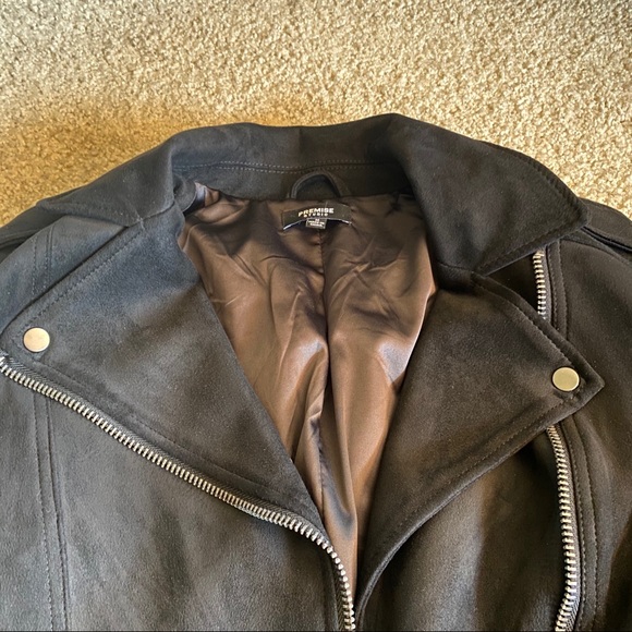 Premise | Jackets & Coats | Jacket Veganfaux Suede Motorcycle | Poshmark